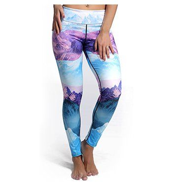 Wholesale Black Tri-Colored Geometric Printed Sublimation Leggings ...