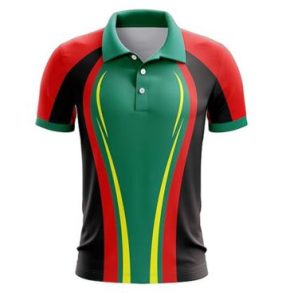 Wholesale Trendy Sublimated Polo Shirts Green & Red Collection